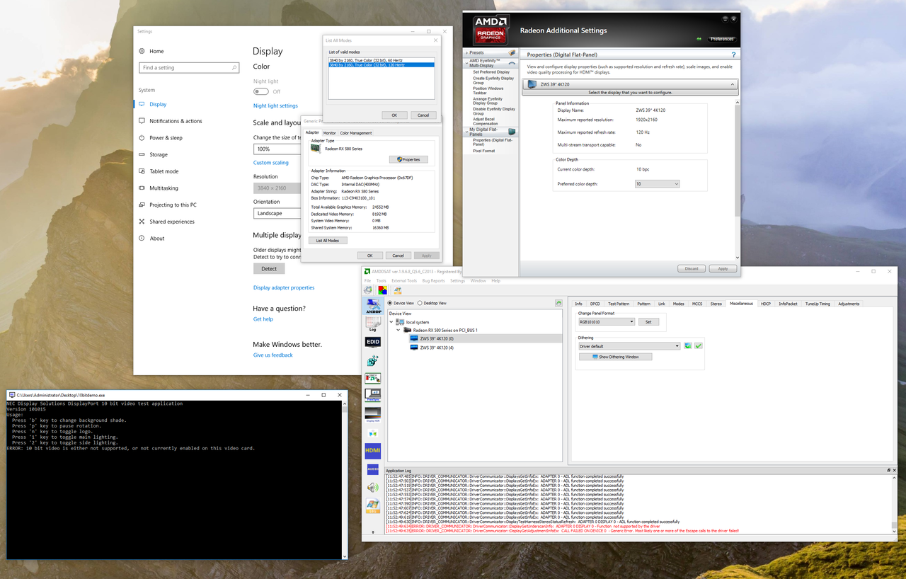 10bpc/30bpp color on win10 + radeon | [H]ard|Forum