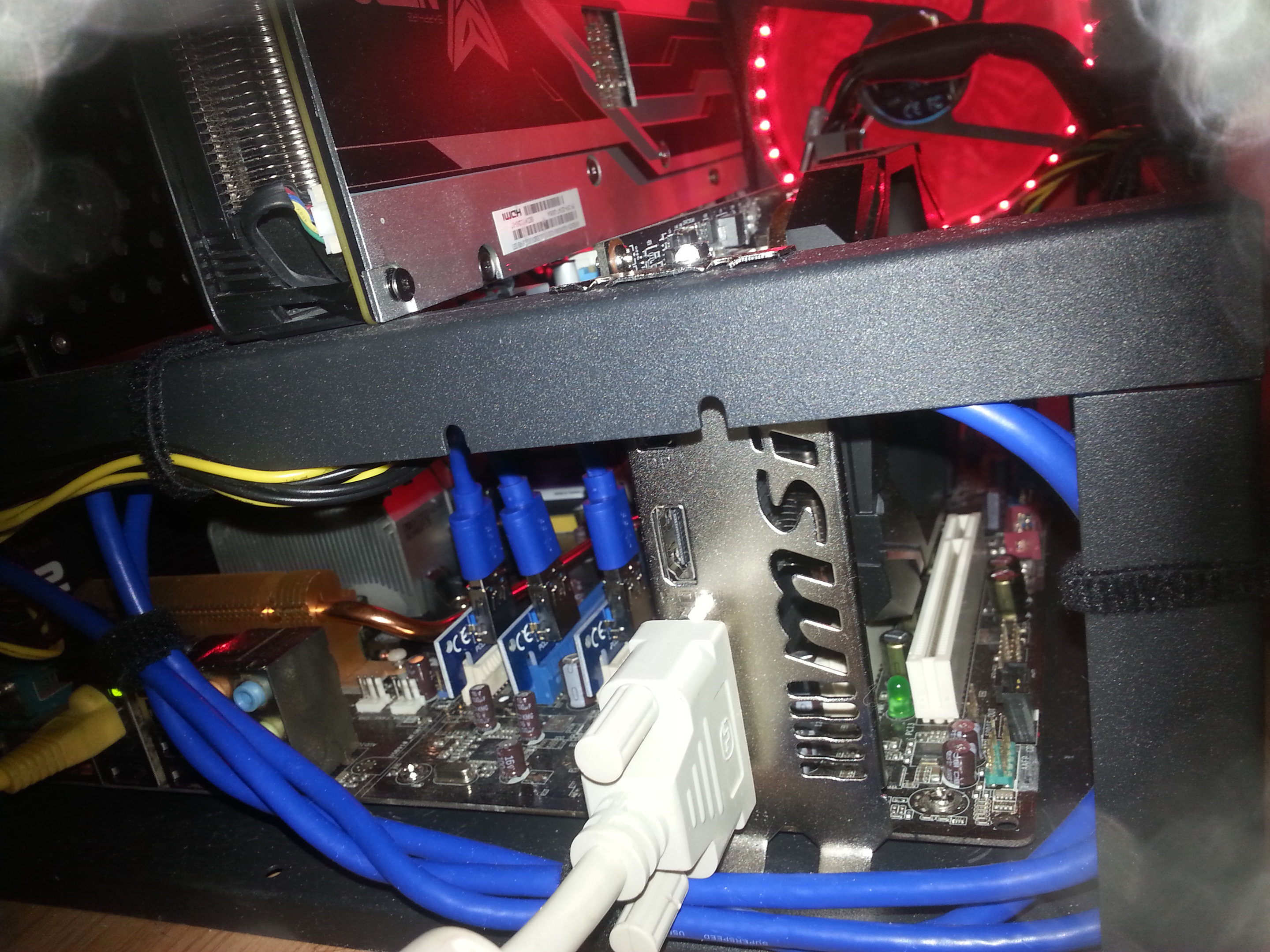 can i put 7 video cards in this motherboard using risers? | [H]ard|Forum