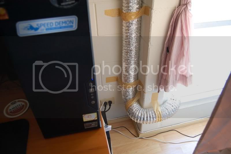 My PC hot air exhaust project (vent hot air outside the room) | [H]ard ...