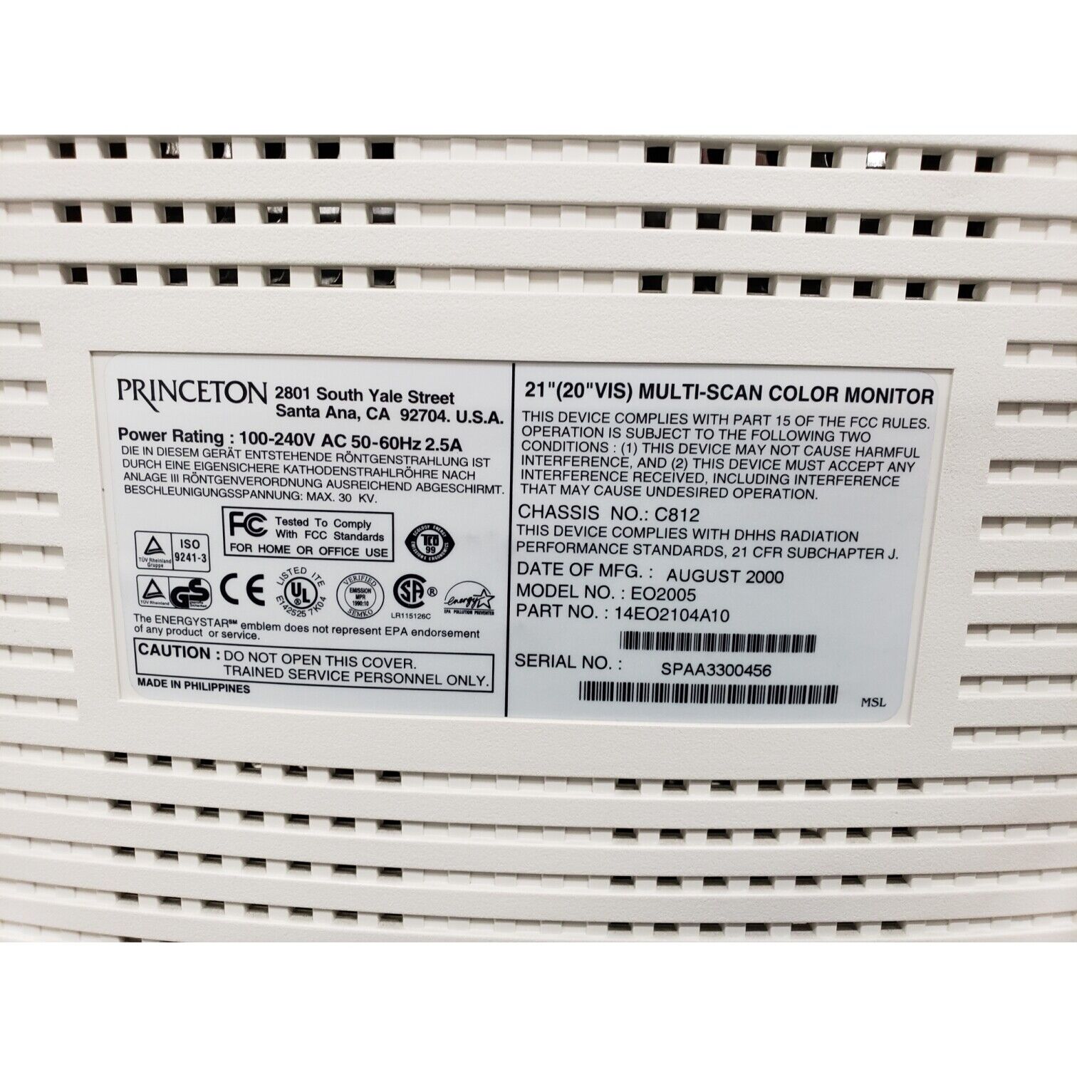 Princeton Graphics 21" CRT is an excellent piece of analog kit! | [H ...