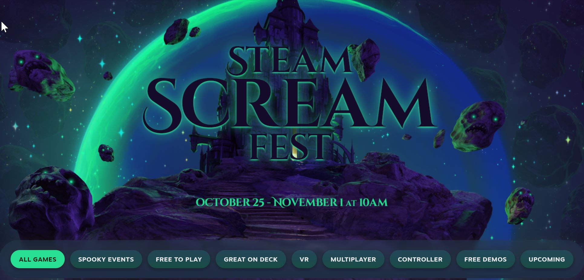 Steam 2022 Halloween sale is here! Halloween sale runs from October 25 ...