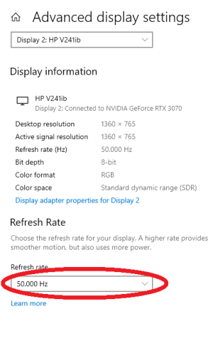 Reducing refresh rate below 50hz | [H]ard|Forum
