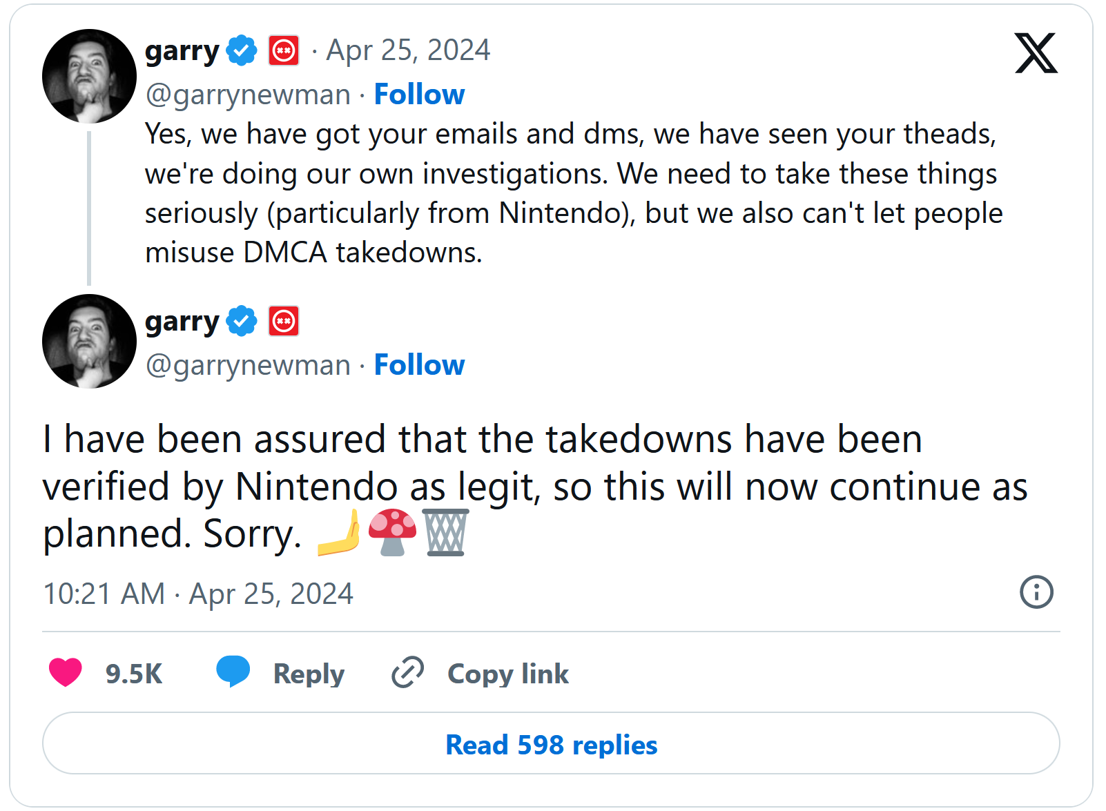 Nintendo Forces Gary's Mod to wipe 20 years of Nintendo content | [H ...