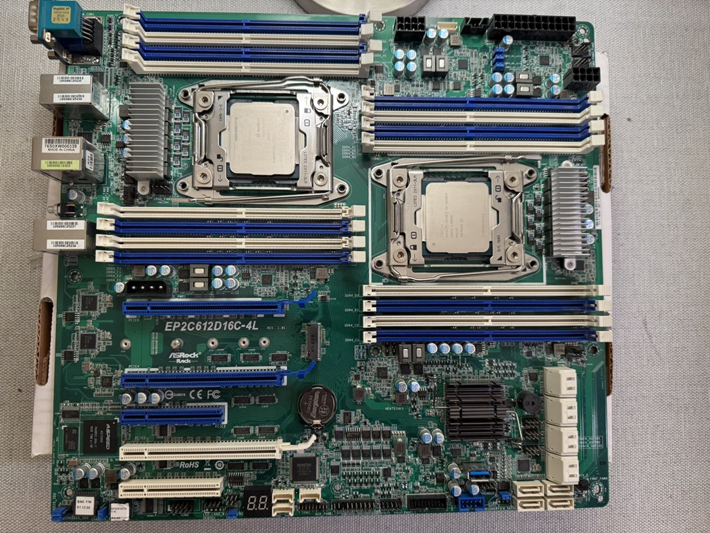 ASRock 2011v3 dual Xeon 2650v3 (20c40t), Supermicro X9DAi, Ubiquiti ...
