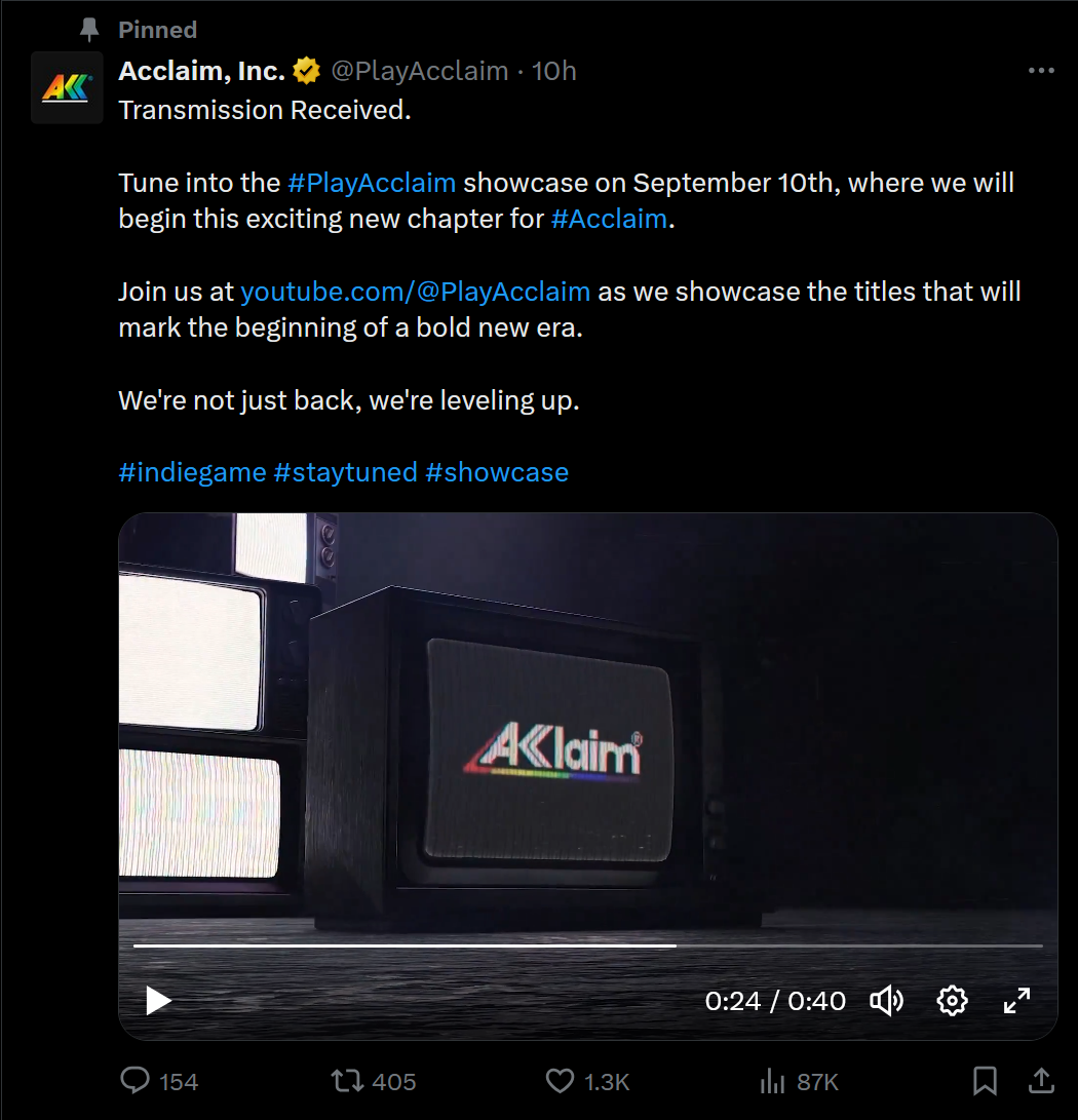 Acclaim is back | [H]ard|Forum