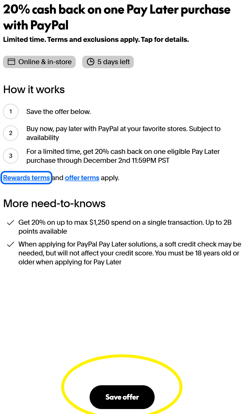 Paypal 20% cash back promo | [H]ard|Forum