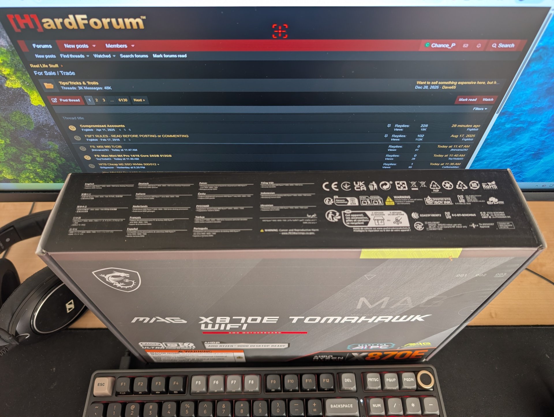 FS:NIB MSI Tomahawk X870E (32GB DDR5 available with purchase) | [H]ard ...